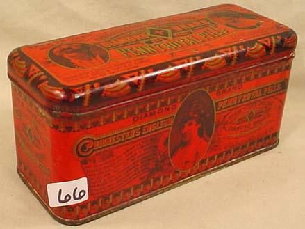 ANTIQUE CHICHESTER'S ENGLISH PENNYROYAL PILLS ADVE