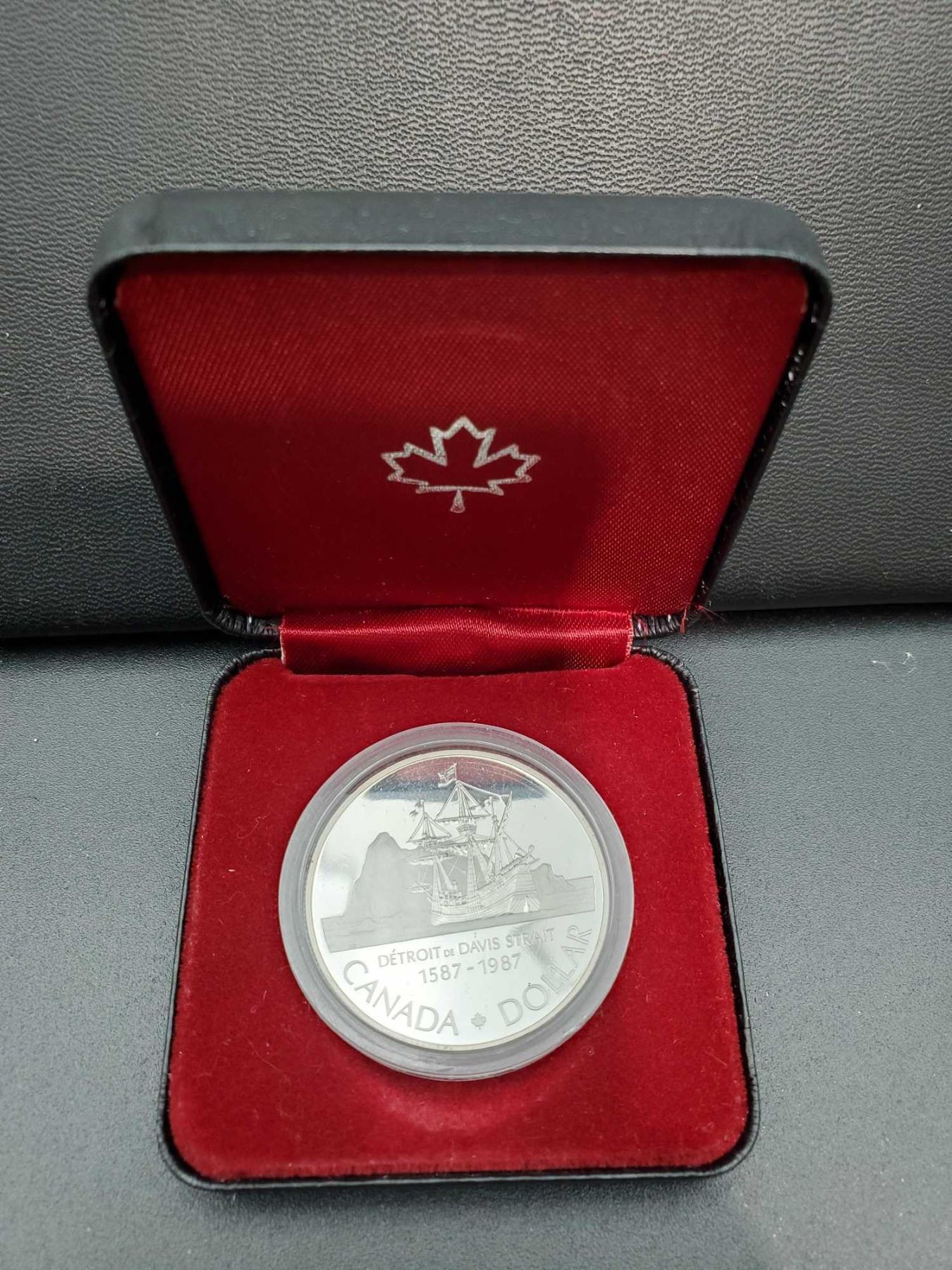 Royal Canadian Mint PROOF LIKE Encapsulated 1587 1987 Detroit De royal-canadian-mint-proof-like-encapsulated-1587-1987-detroit-de