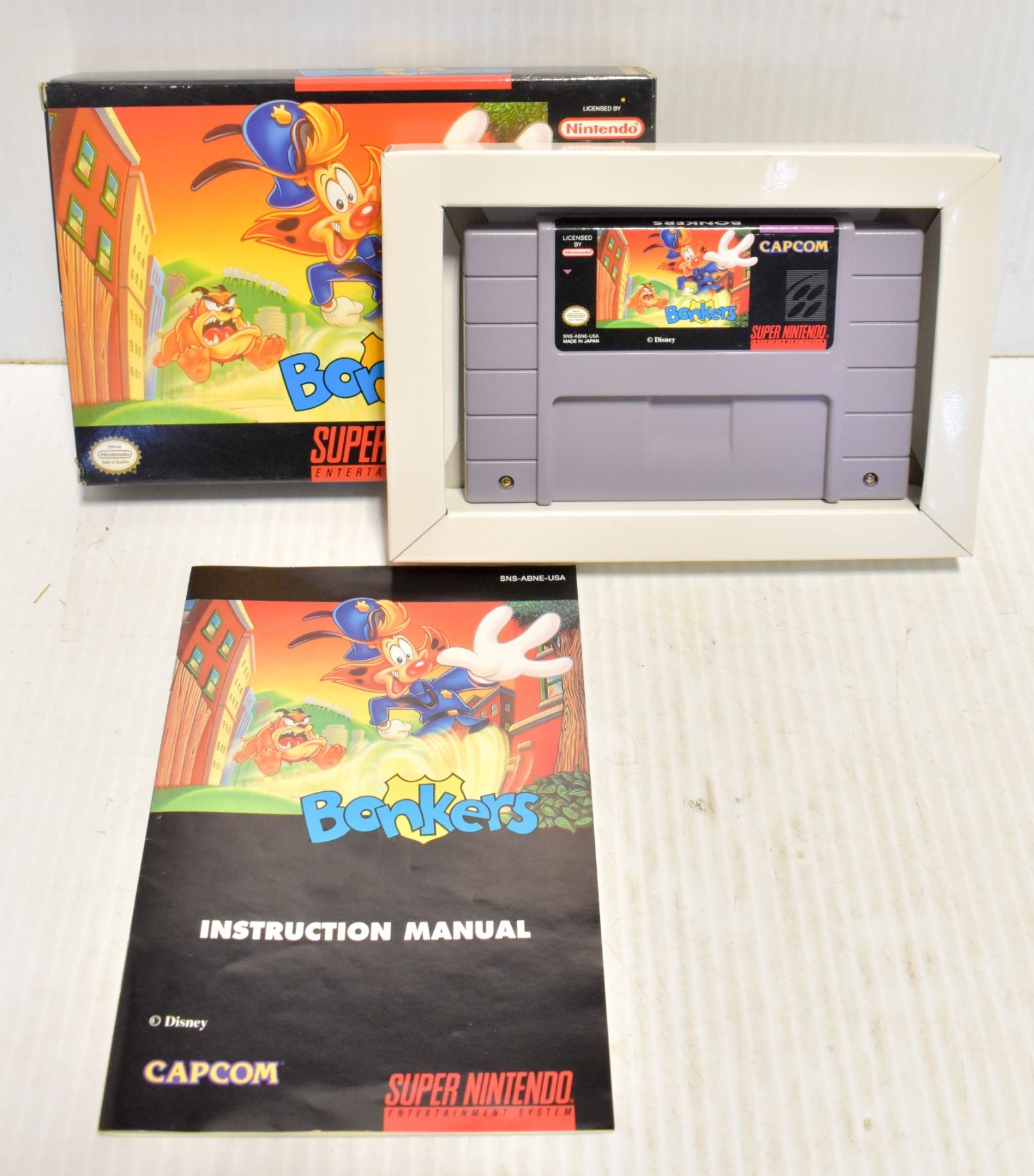 SUPER NINTENDO ( SNES ) BONKERS GAME IN THE BOX
