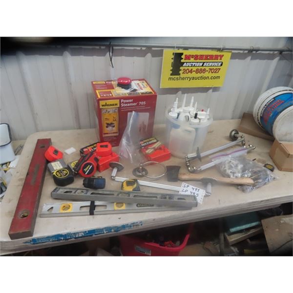 Wagner Power Steamer Levels Tape Measure Cupboard Handles Caulking wagner-power-steamer-levels-tape-measure-cupboard-handles-caulking