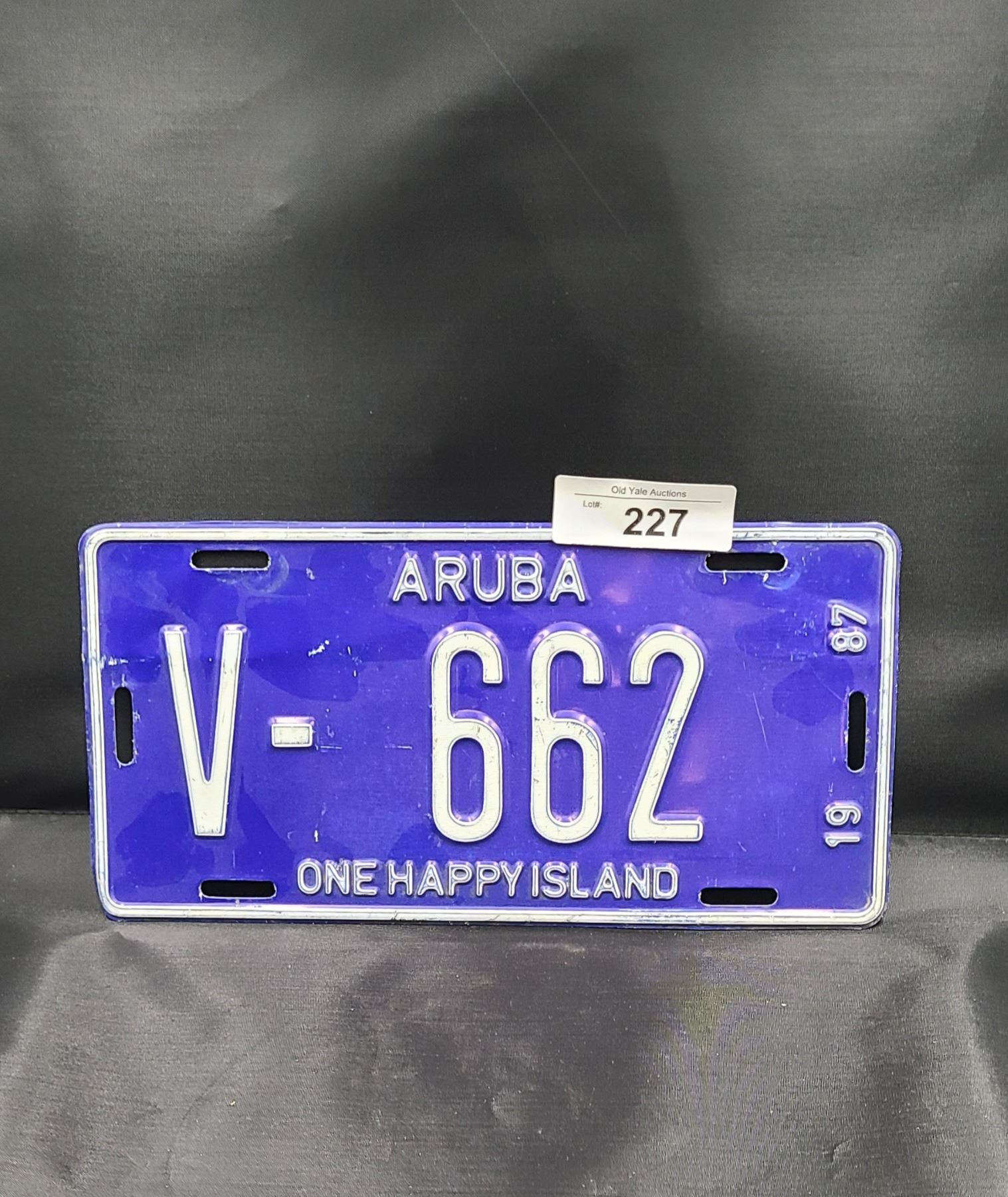 1987 ARUBA LICENSE PLATE