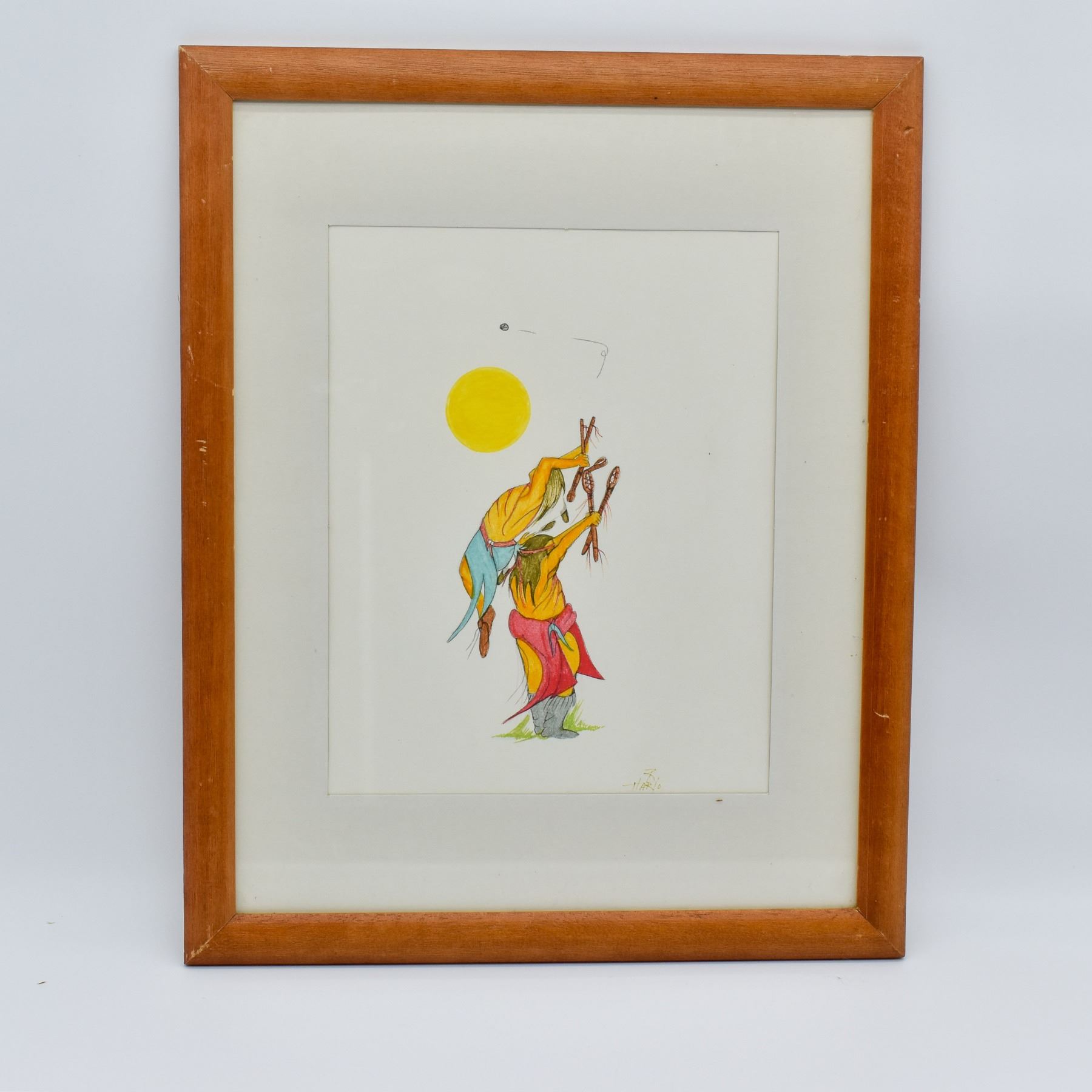 Original Creek Watercolor Painting, Richard Harjo