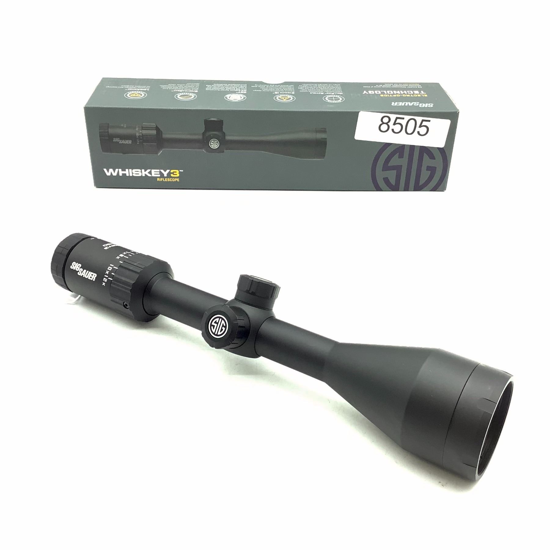 Sig Sauer Whiskey 3 Scope 4 12x50 Bdc 1 Quadplex Reticle New