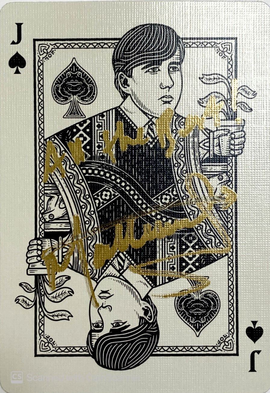 Autograph Signed Harry Potter Playing Card