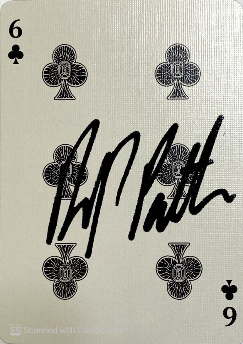 Autograph Signed Harry Potter Playing Card