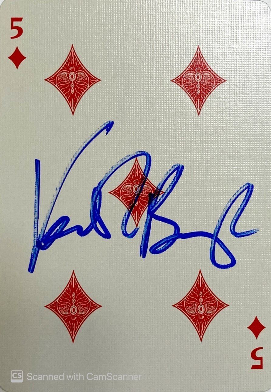 Autograph Signed Harry Potter Playing Card
