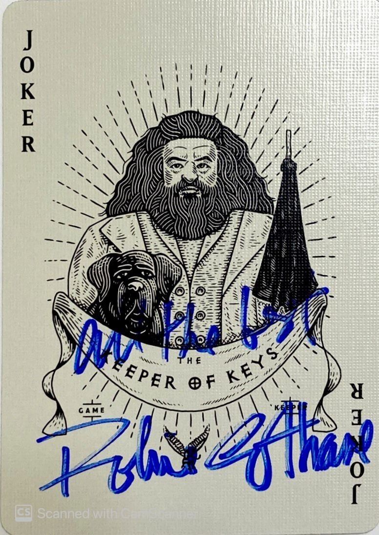 Autograph Signed Harry Potter Playing Card