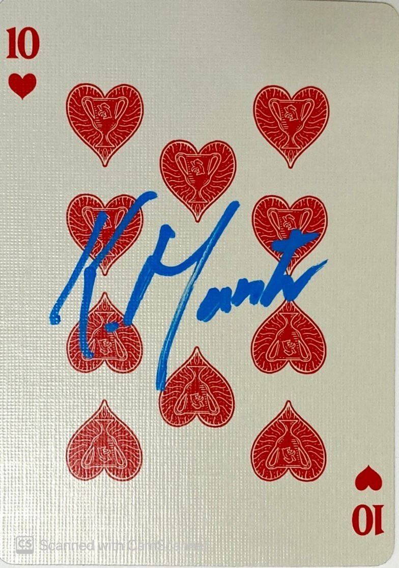 Autograph Signed Harry Potter Playing Card