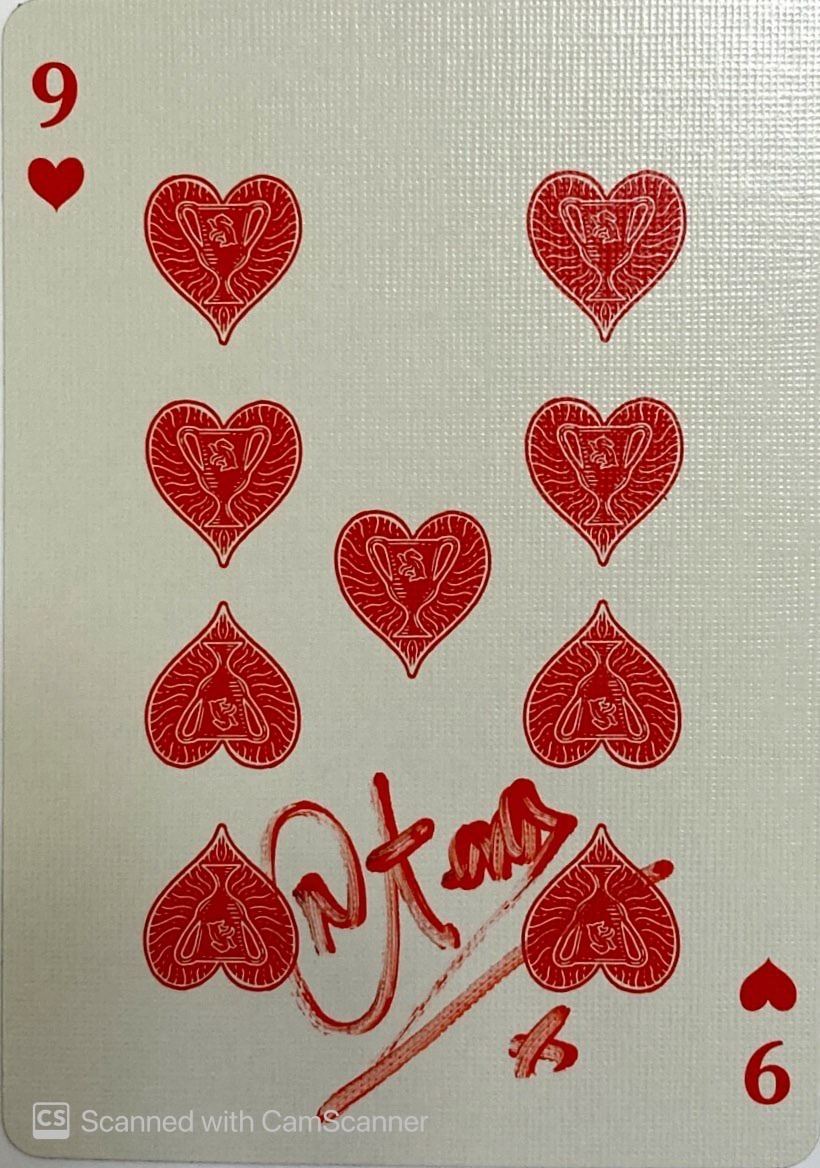 Autograph Signed Harry Potter Playing Card