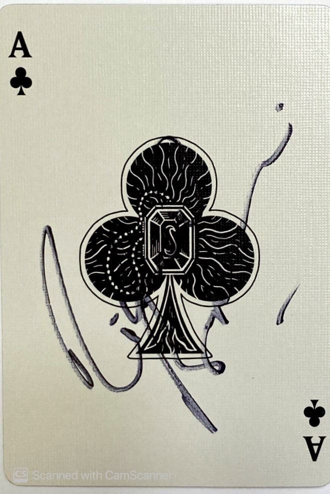 Autograph Signed Harry Potter Playing Card