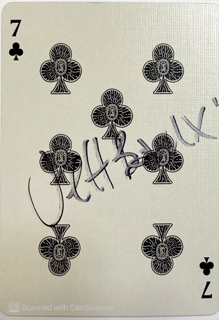 Autograph Signed Harry Potter Playing Card