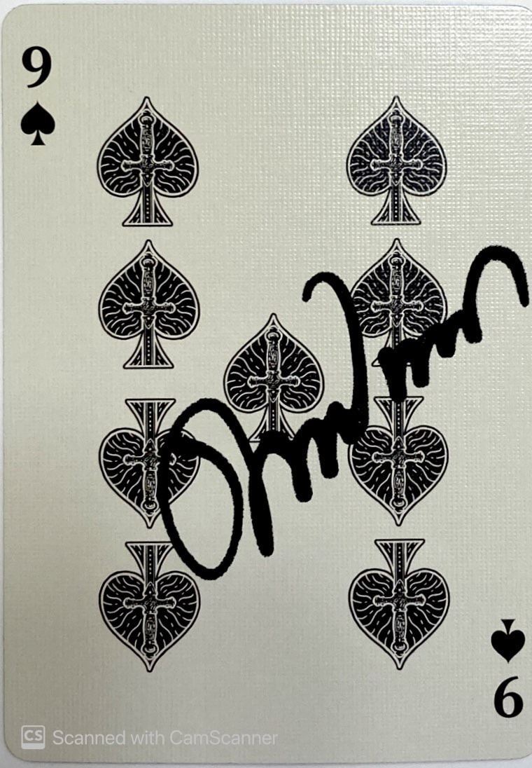 Autograph Signed Harry Potter Playing Card