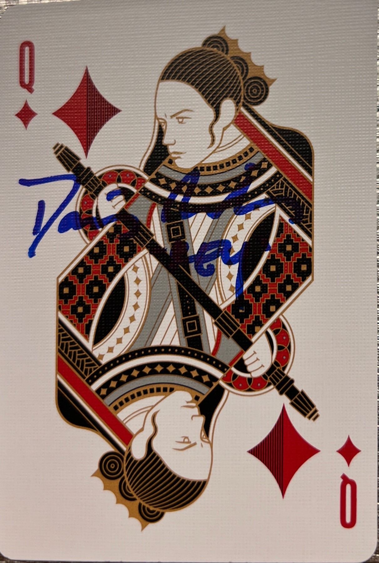 Autograph Signed Star Wars Playing Card
