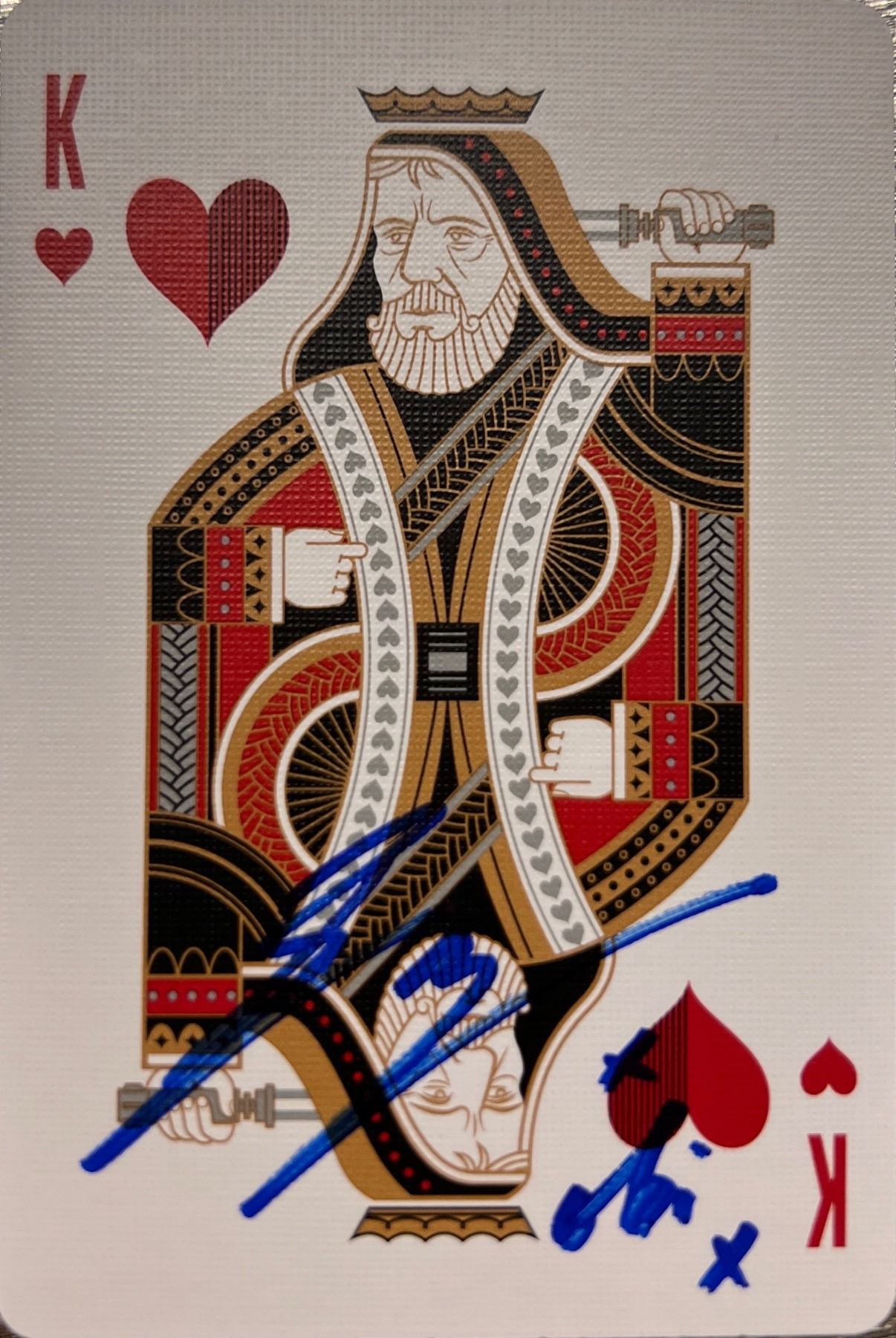 Autograph Signed Star Wars Playing Card