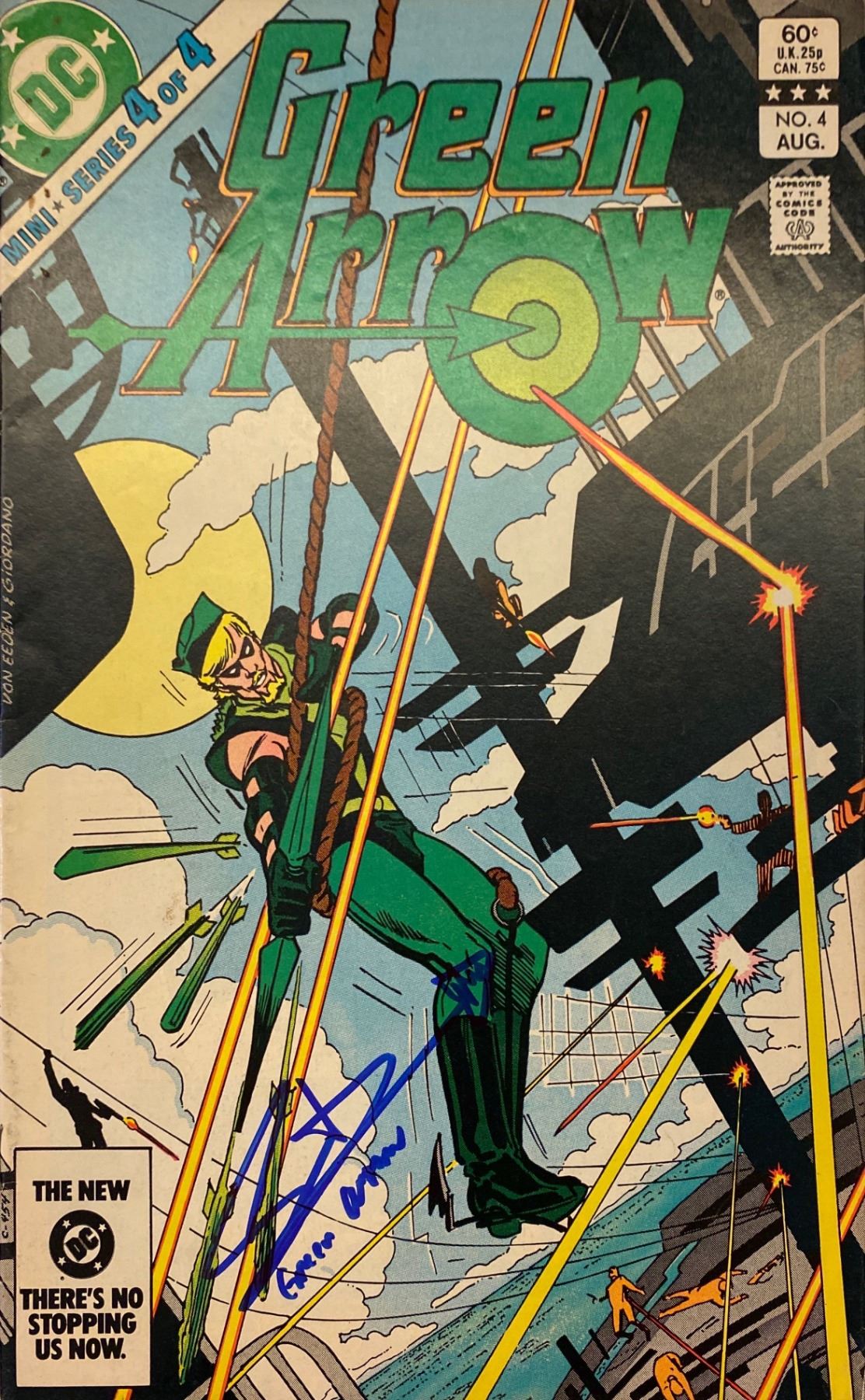 Autograph Signed Arrow Comics