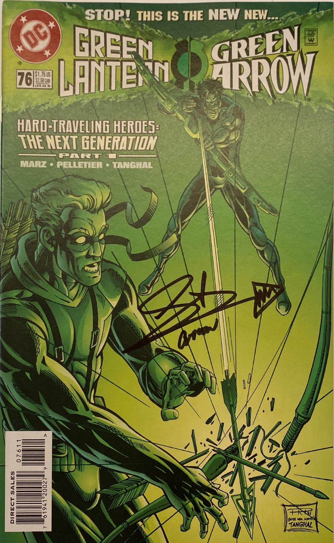 Autograph Signed Arrow Comics