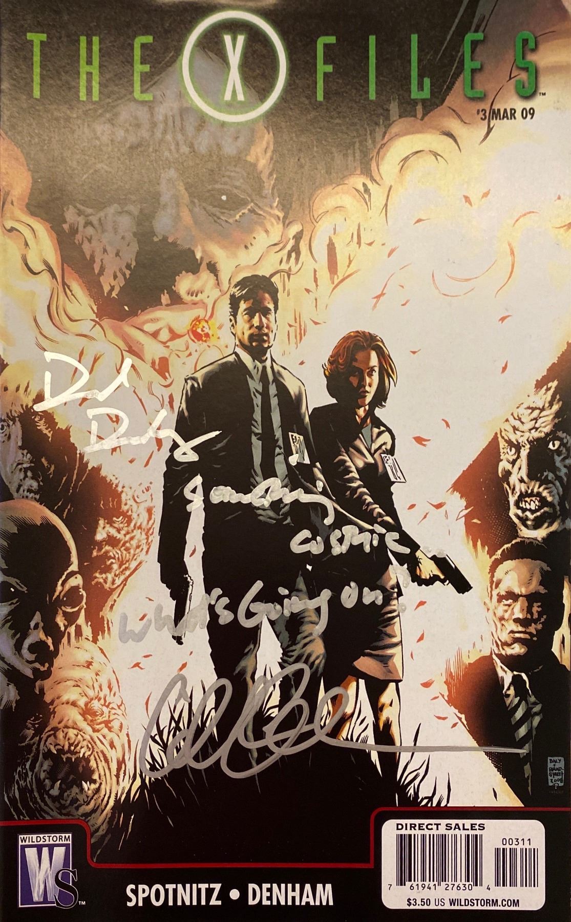 Autograph Signed X Files Comics