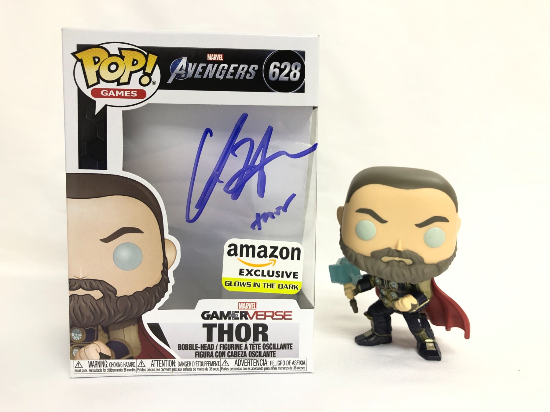 Autograph Signed Avengers Funko Pop
