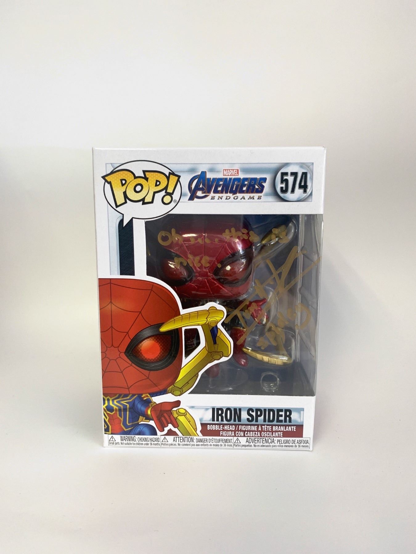 Autograph Signed Spiderman Funko Pop