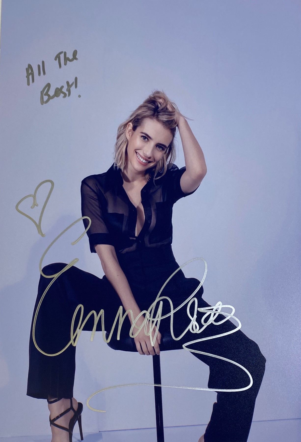 Autograph Signed Emma Roberts Photo