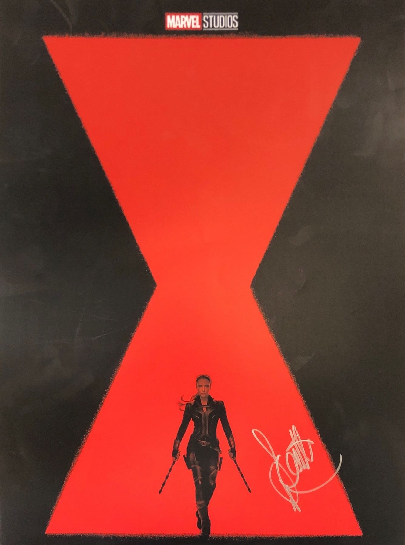 Black Widow Scarlett Johansson Autographed Poster