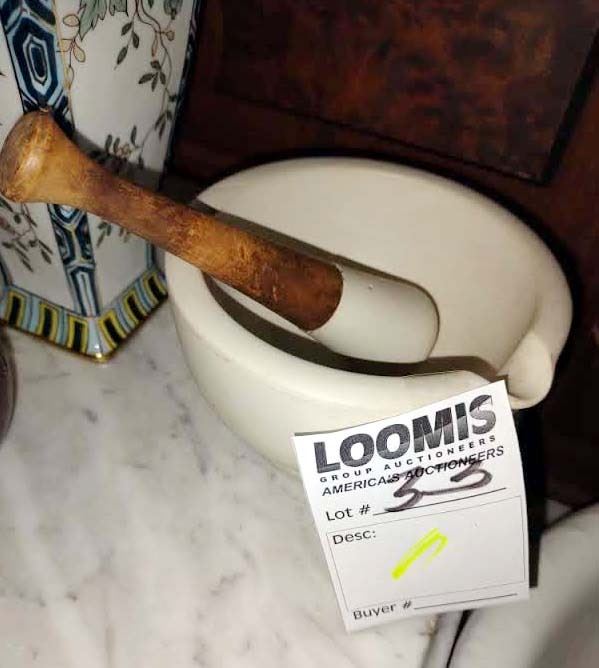CERAMIC PHARMACY MORTER & PESTLE BOWL, T. BOOTH HANLEY