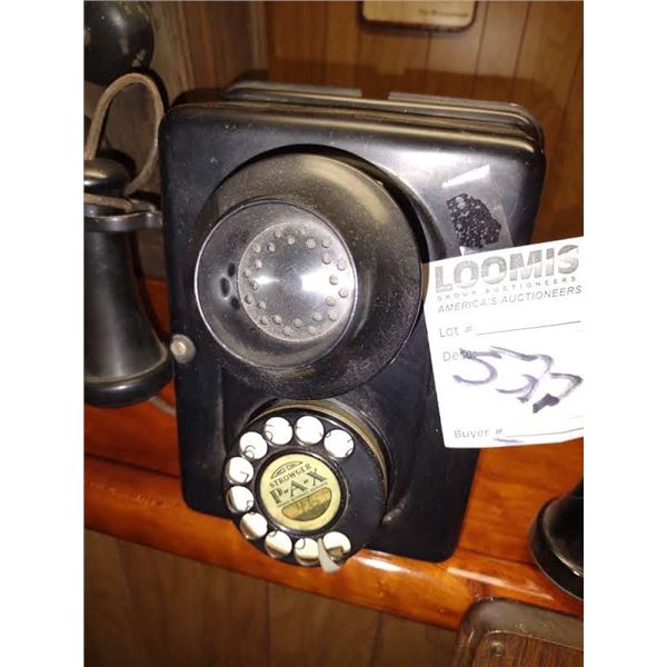 ANTIQUE STROWGER PAX WALL TELEPHONE