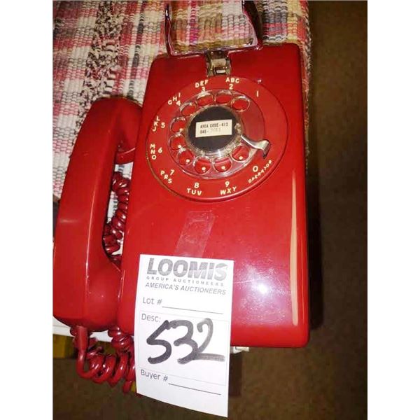 VINTAGE 1950S WESTERN ELECTRIC ROTARY WALL TELEPHONE