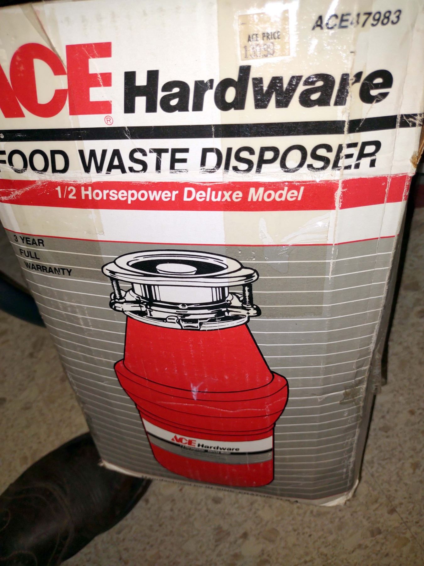 ACE HARDWARE FOOD WASTE SINK DIPOSER