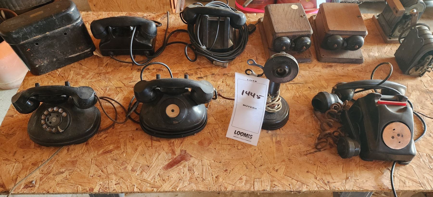 LOT OF VINTAGE/ANTIQUE KELLOGG, WESTERN ELECTRIC TELEPHONES, 2 MAGNETO ...