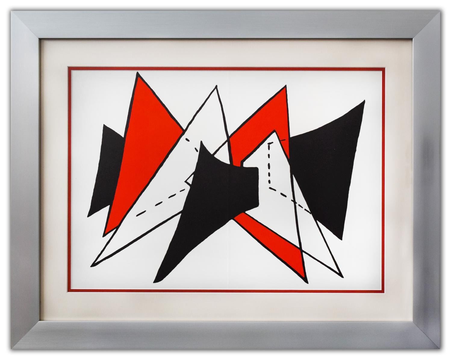 Alexander Calder- Lithograph "DLM141 - Triangles rouges"