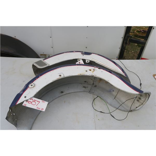 Harley-Davidson Shovelhead FLH front & rear fenders.