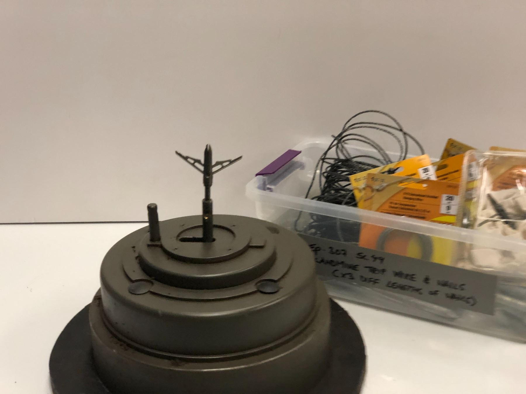 Landmine & box of trip wire - ep. 307 sc. 44 (From the superhero show)