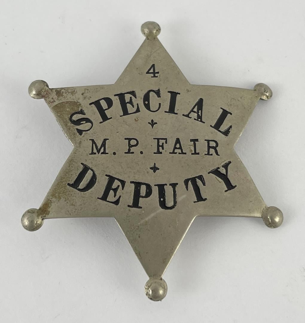 Antique Special Deputy Sheriff Police Star Badge