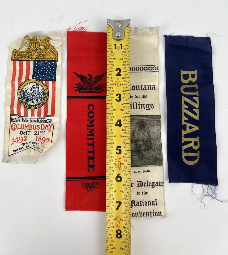 Antique Montana Political Campaign Ribbons