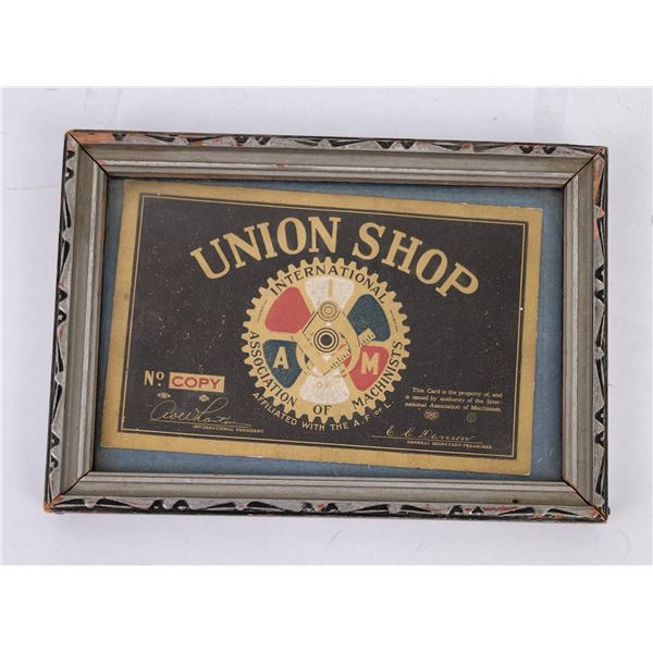 Butte Montana Machinists Union Shop Sign
