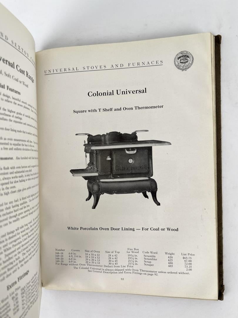 Cribben Sexton Universal Stoves Furnaces Catalog