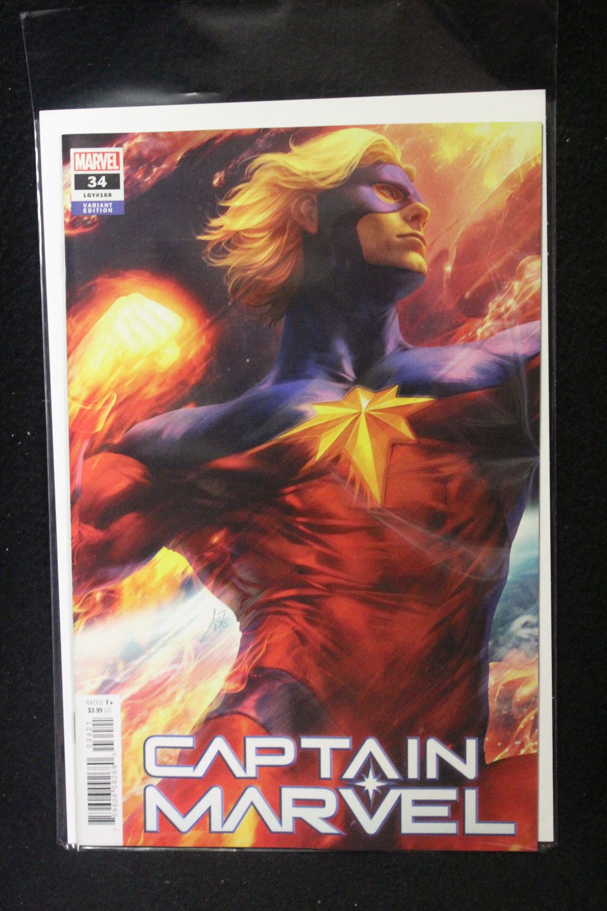 CAPTAIN MARVEL #34 ARTGERM COVER