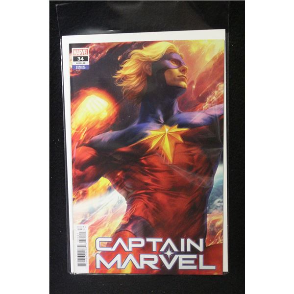 CAPTAIN MARVEL #34 ARTGERM COVER