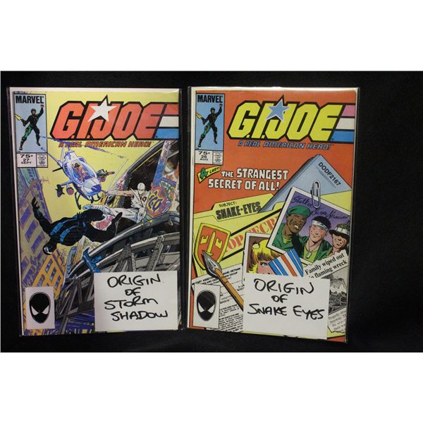 GI JOE #26 & #27 ORIGIN OF SNAKE EYES