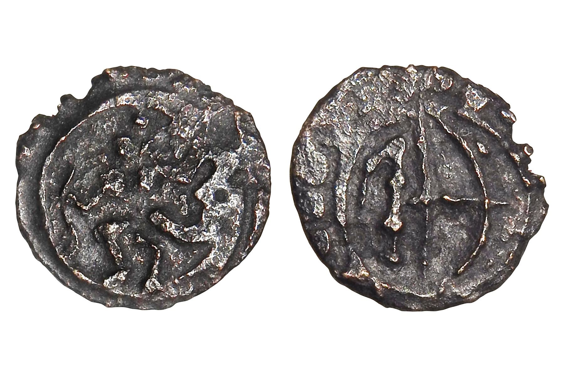 Travancore – uninscribed Copper ‘Thira kasu’ of Venad kingdom, c. 1500 ...