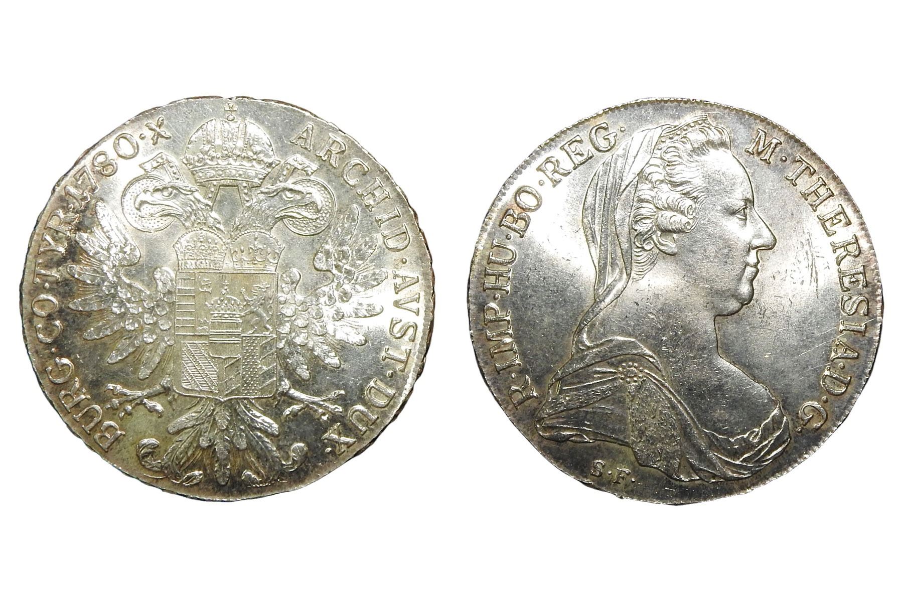 Austria-Burgau - Maria Theresa (1740-1780 AD), Silver thaler, AD 1780 ...