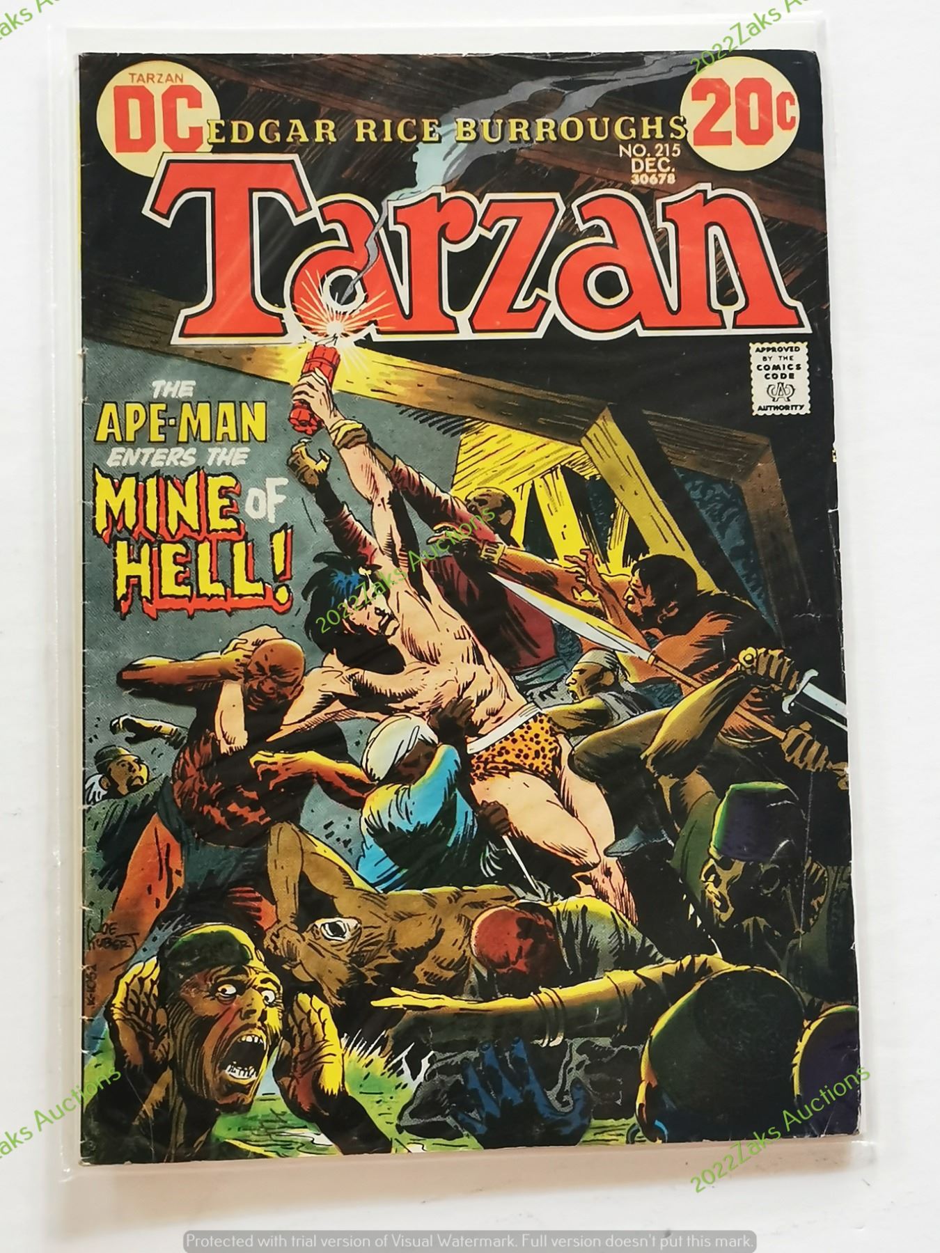 TARZAN NO 215 1972 DC COMICS THE APE MEN