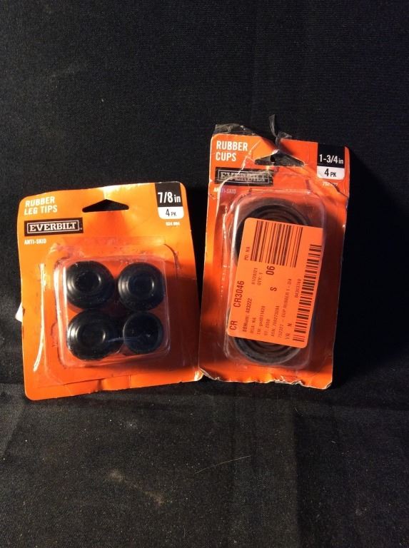 Rubber leg tips and rubber cups