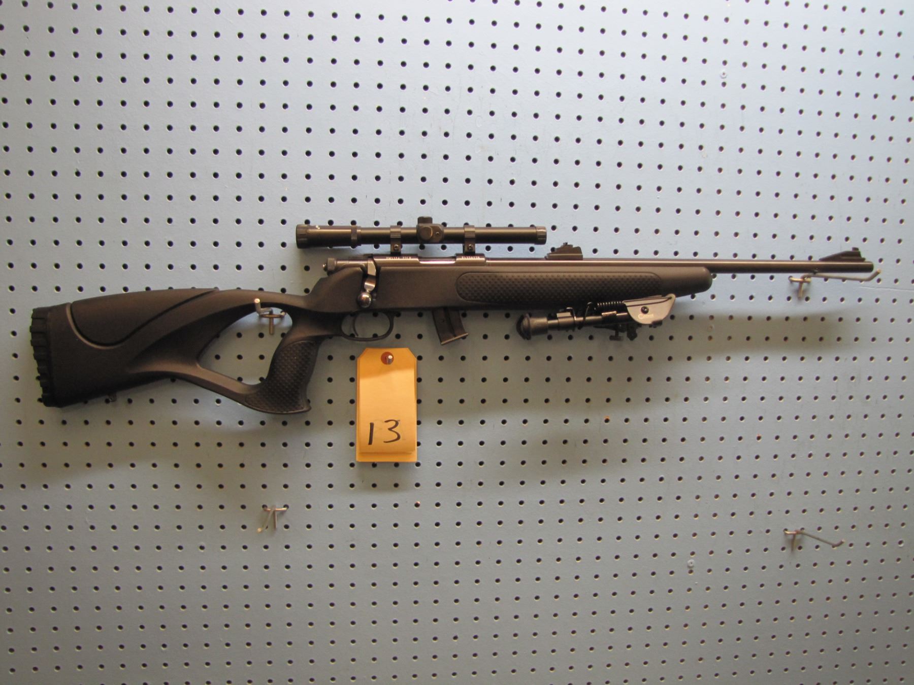 Scorpion EM332A bolt action ; 22 long rifle; with three clips ; Tasco 4 ...