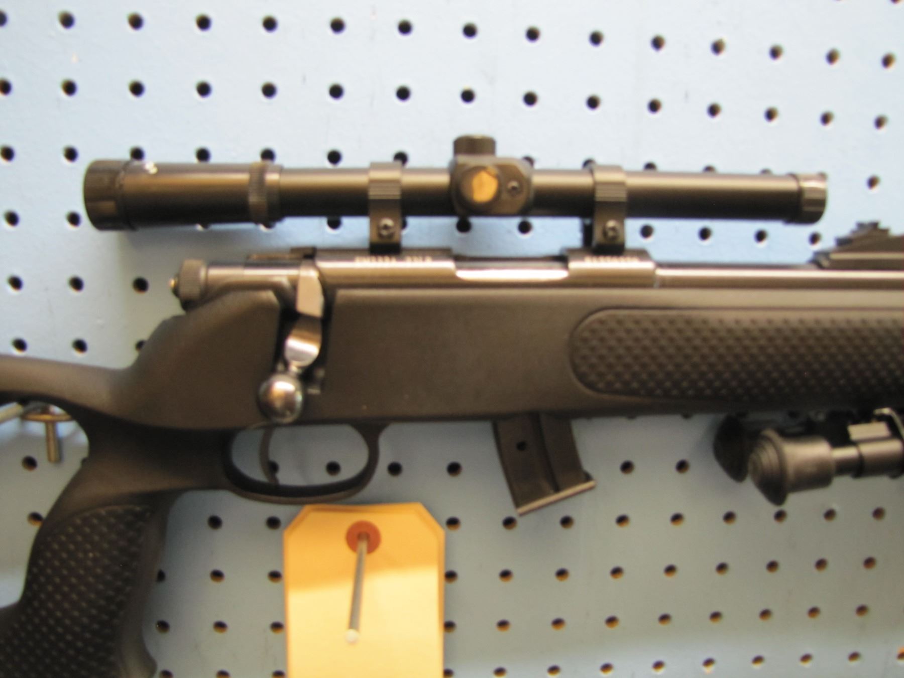 Scorpion EM332A bolt action ; 22 long rifle; with three clips ; Tasco 4 ...