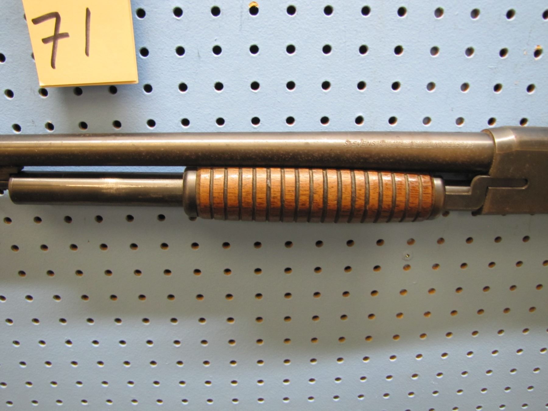 Stevens; Model 820 B; 12 gauge two and three quarter inch; pump action ...