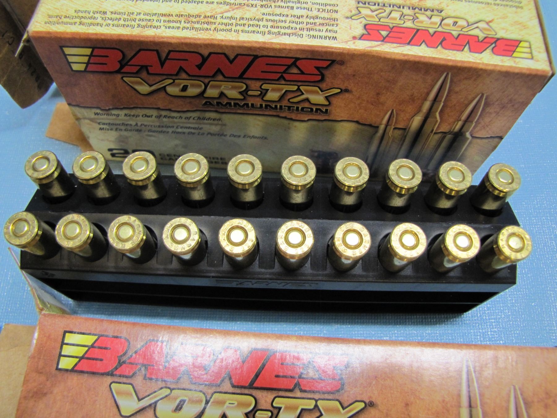 2 boxes of factory Barnes vortex ammunition 223 Remington - 55 grain ...