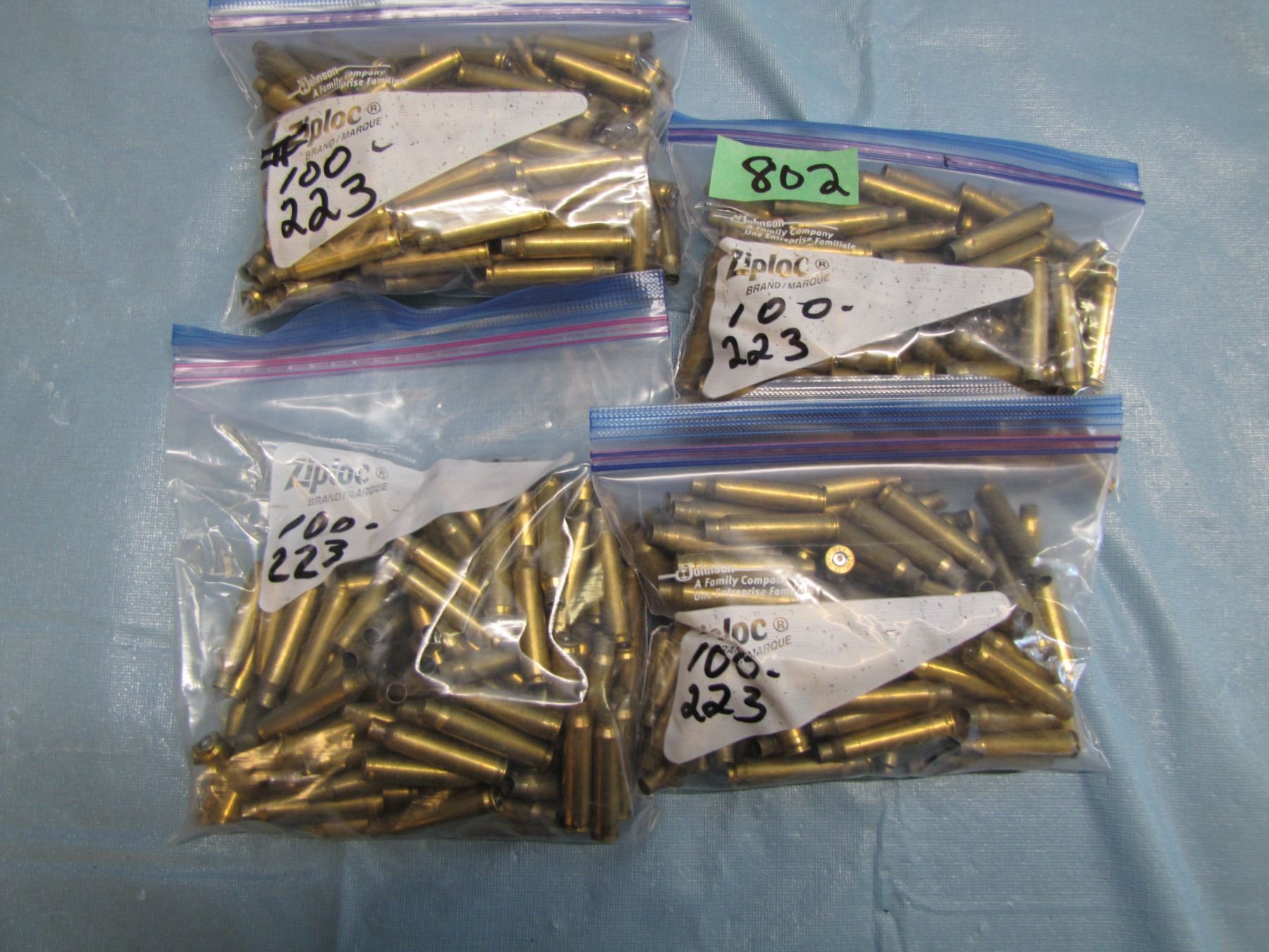 Lot of 400 count 223 caliber brass ; count not confirmed