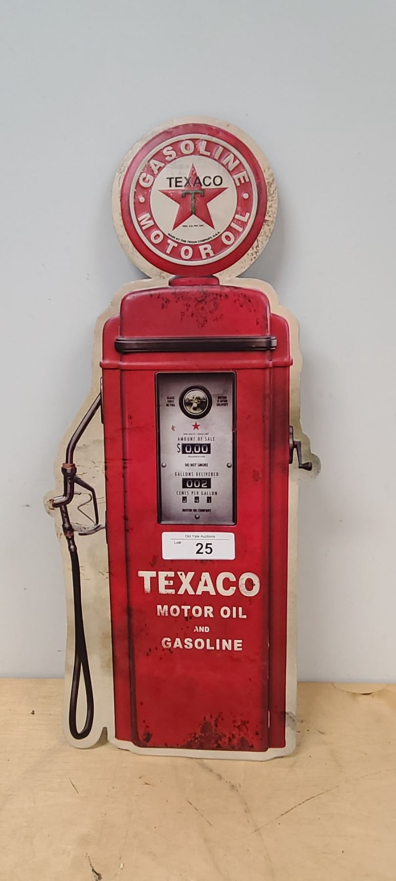 NEW TEXACO GAS PUMP EMBOSSED TIN SIGN - REPRODUCTION